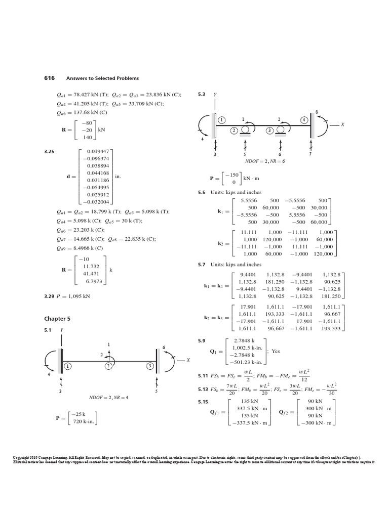 Kassimali Matrix Analysis Structures 2nd TXTBK | PDF