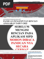 Aturan Penginputan Sipd-Ri 2024 | PDF