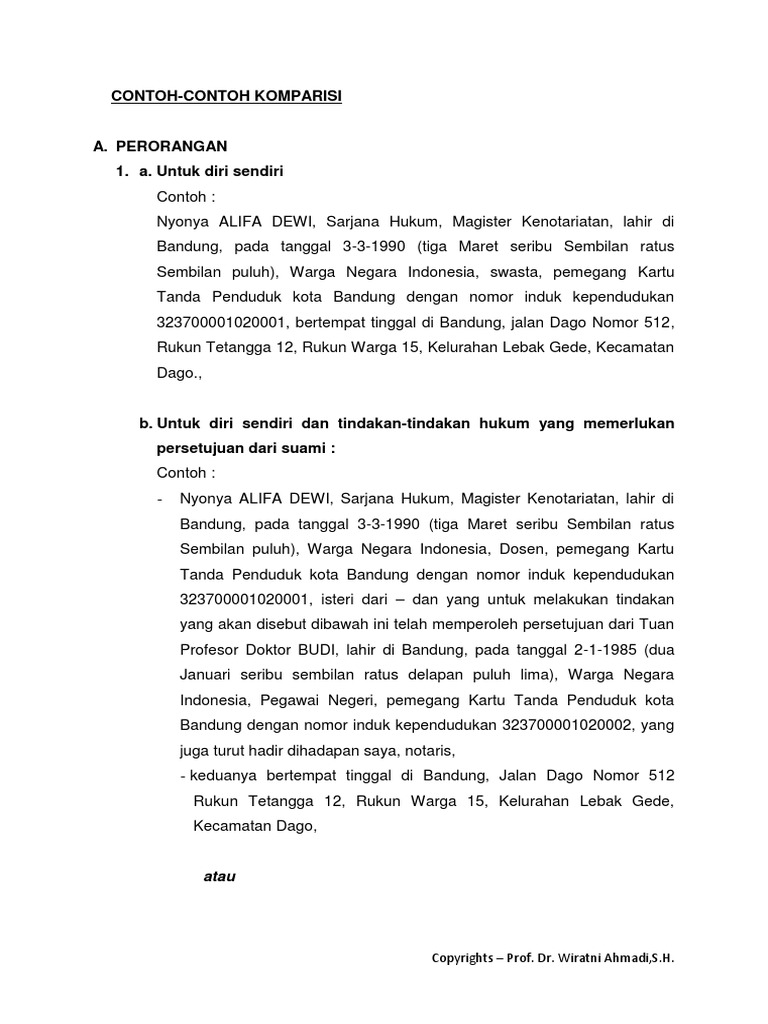 Komparisi Akta Notaris/PPAT - Rangkuman Prof. Dr. Wiratni | PDF