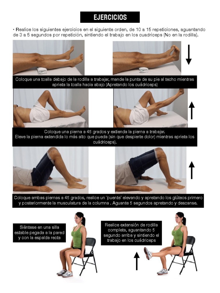Ejercicios Osteoartrosis | PDF