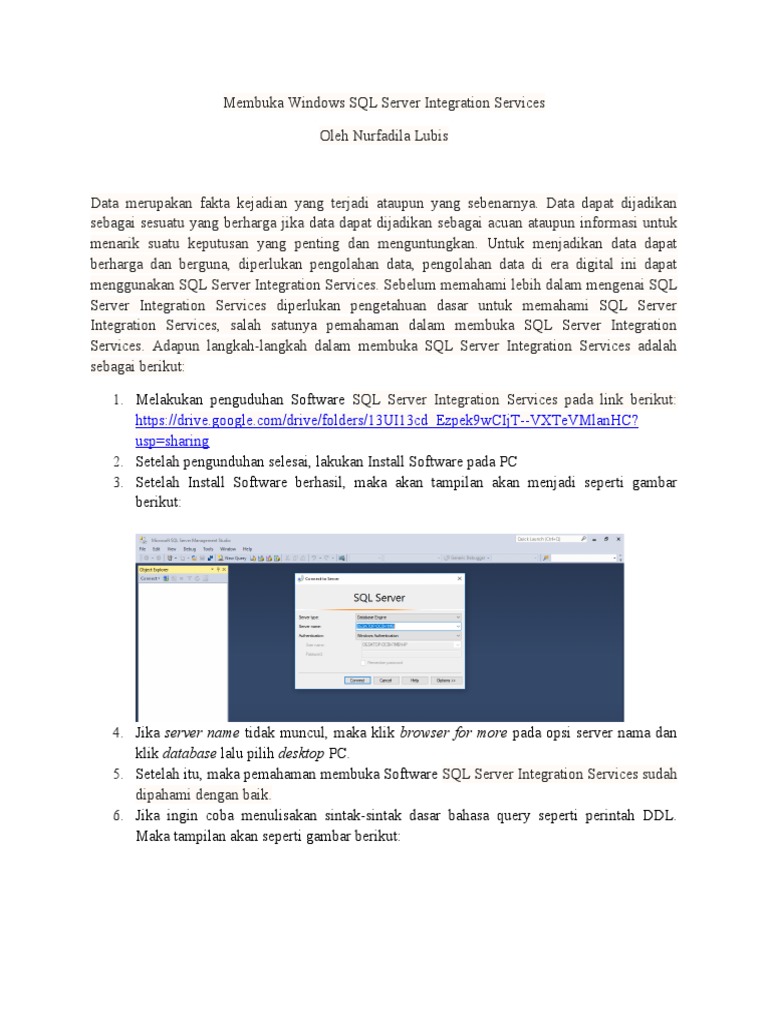 Panduan Membuka SQL Server Integration Services | PDF | Career & Growth ...