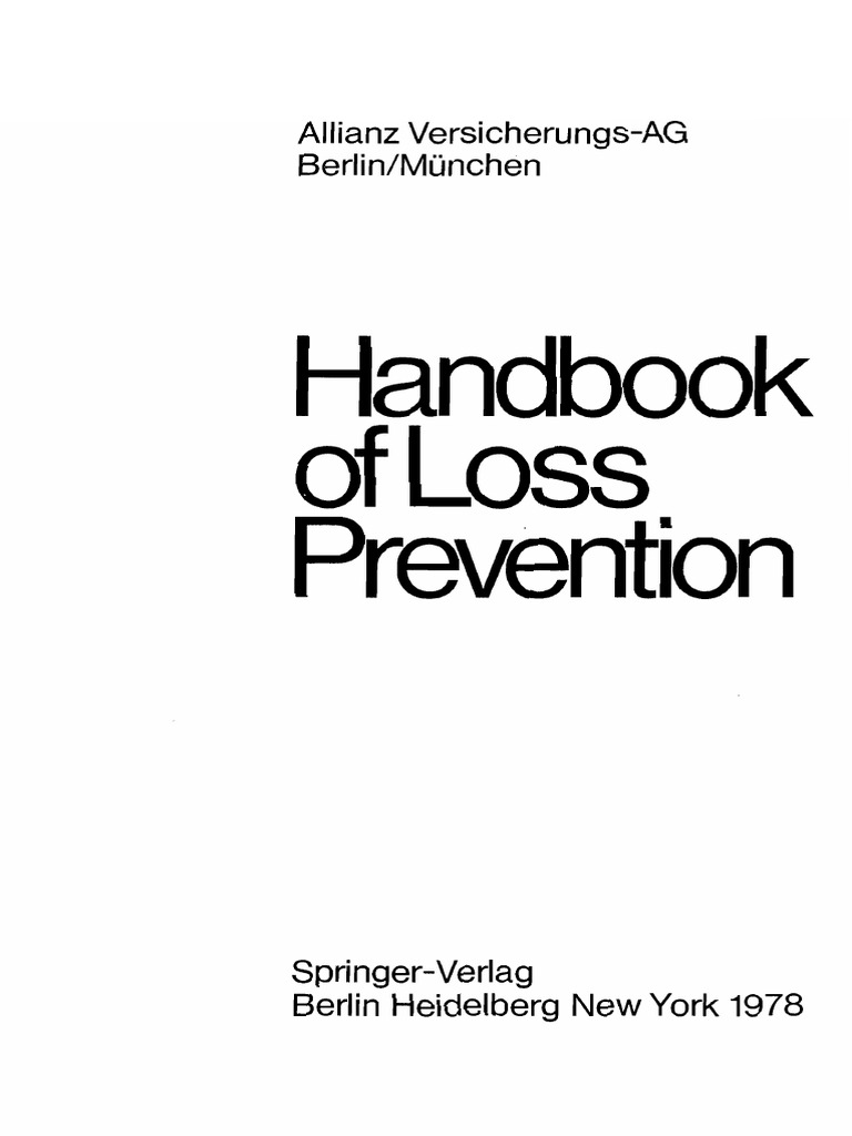 Handbook of Loss Prevention | PDF