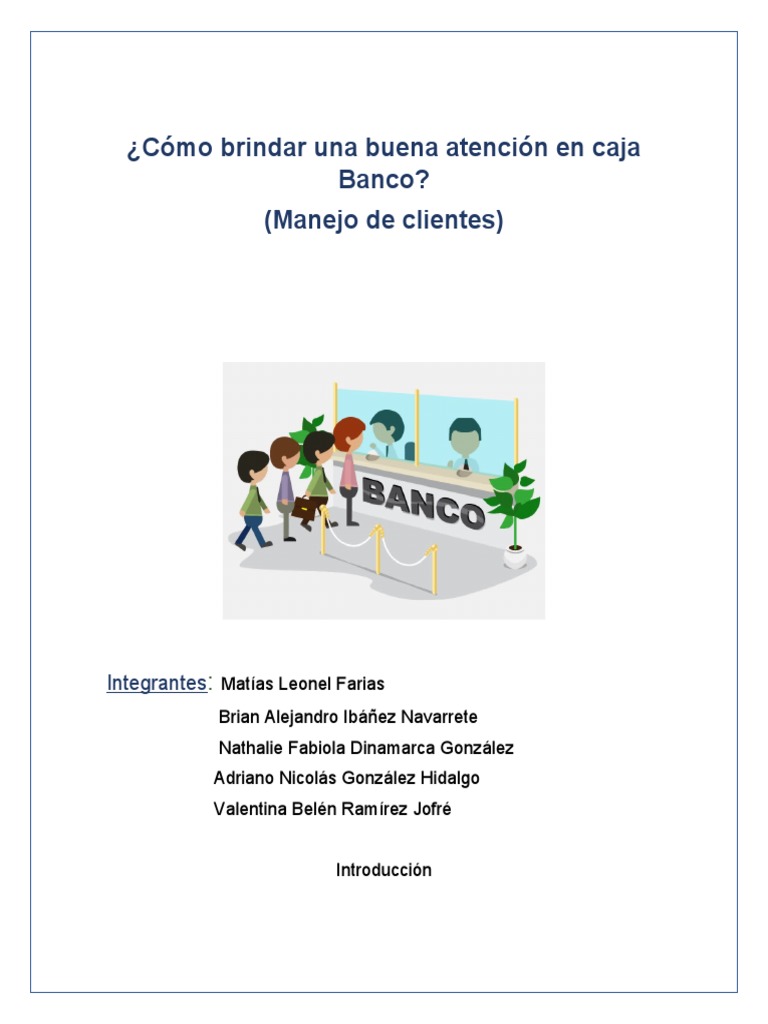Cómo Brindar Una Buena Atención en Caja Banco | PDF | Empatía | Cliente