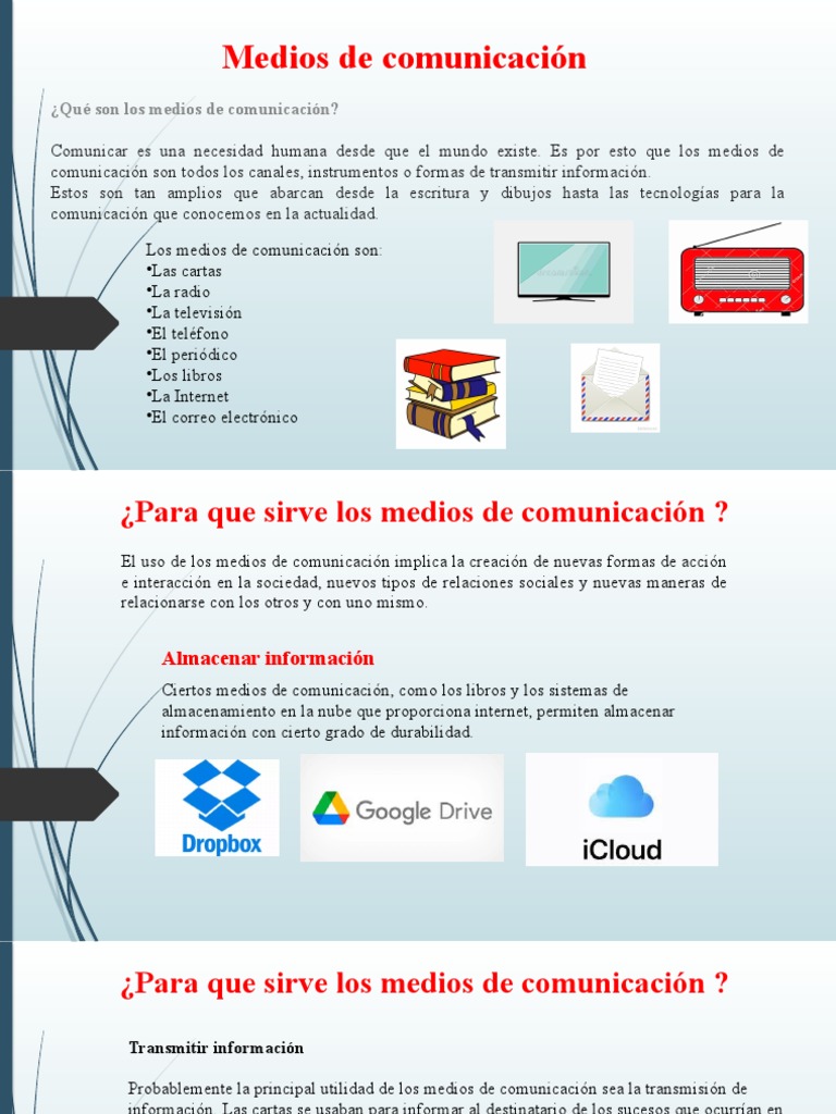 Definición y funciones de medios de comunicación | PDF | Medios de ...