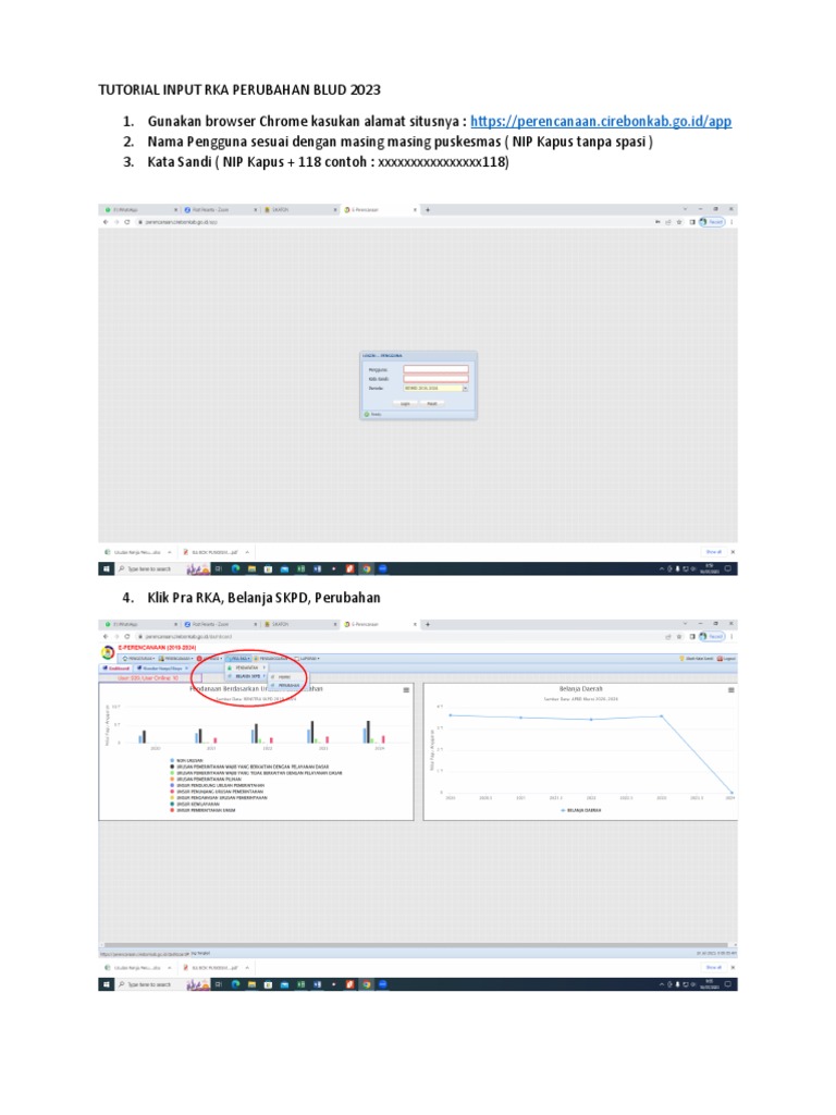 Tutorial Input Rka Perubahan Blud 2023 | PDF | Bisnis | Komputer