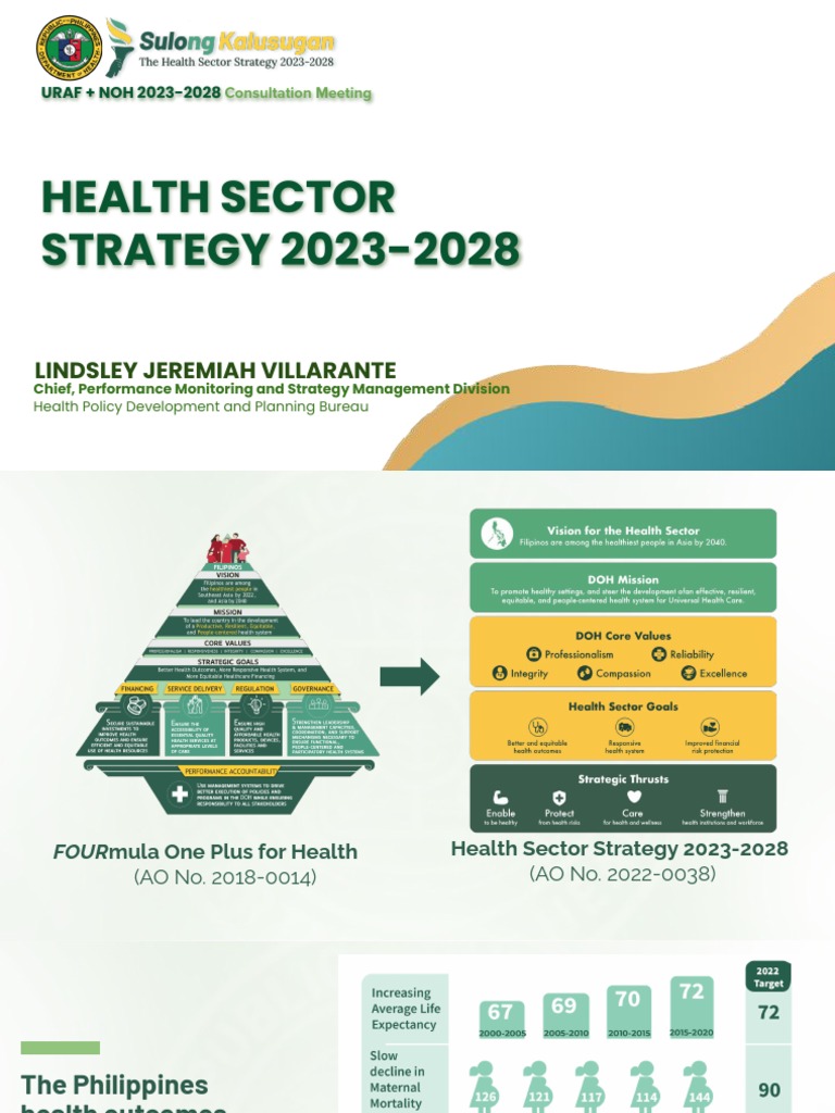 DOH Health Sector Strategy 2023-2028 | PDF | Self-Improvement | Science ...