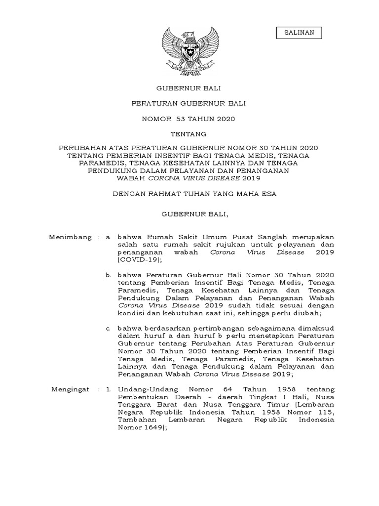 Pergub No.53 Tahun 2020 | PDF Pergub No.53 Tahun 2020 | PDF