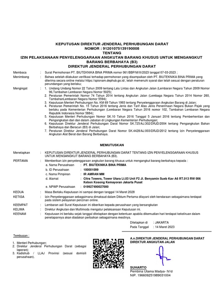 SK Penyelenggaraan 2028 | PDF