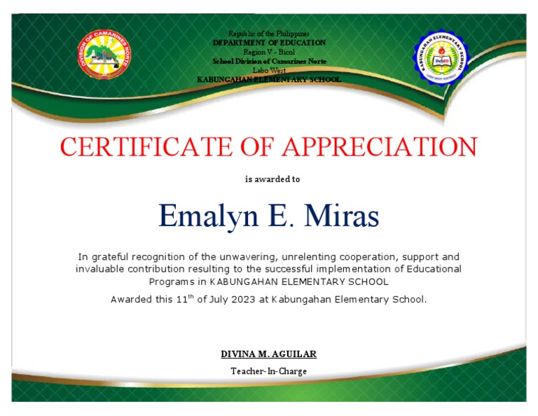 Certificate of Recognition For Guest of Honor and Speaker Template 5 | PDF