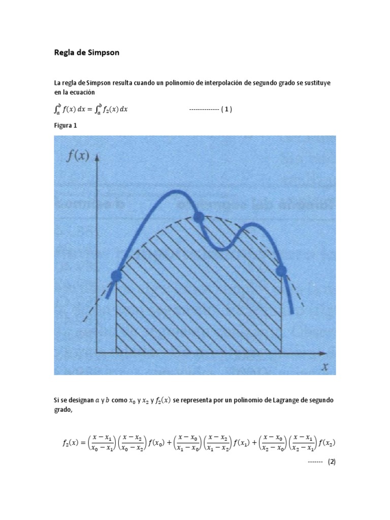 Regla de Simpson | PDF