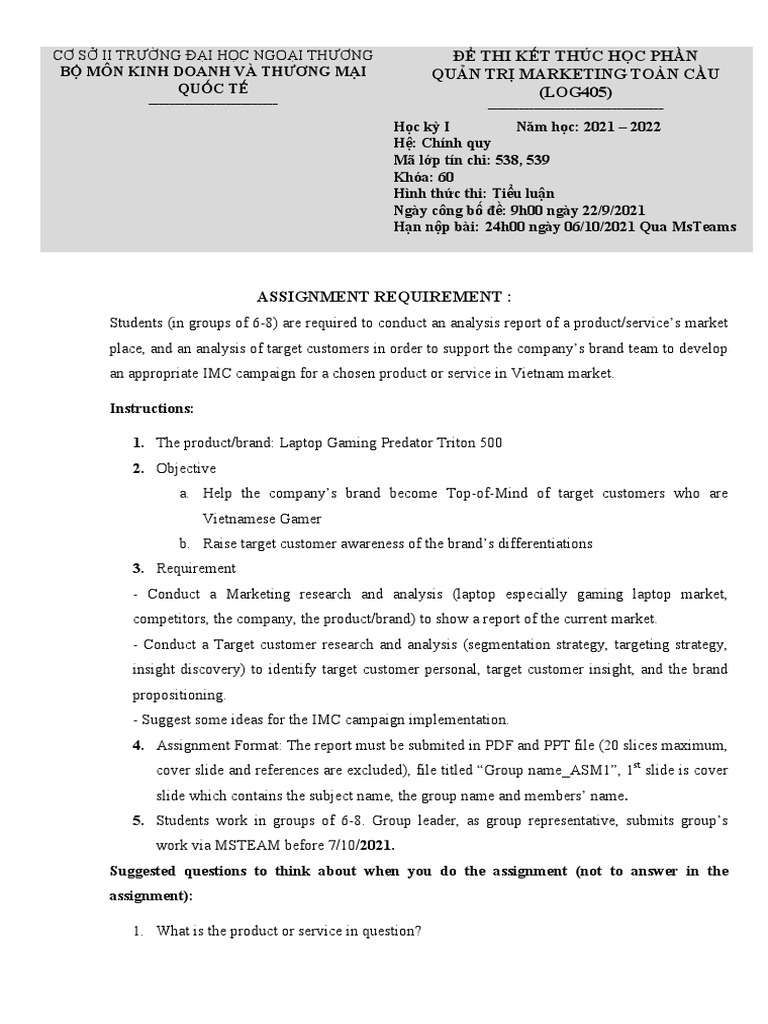 Mid Term Assignment k60 2021 1 | PDF | Brand | Insight