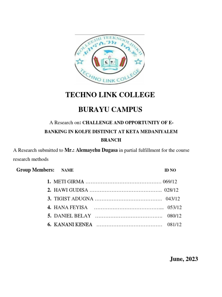 Undergraduate Project Report TECNO LINK Final | PDF | Debit Card | Credit Card