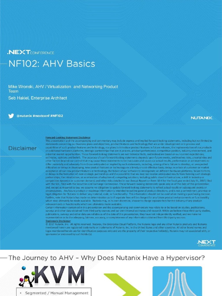 Nf102 Nutanix Ahv Basics | PDF