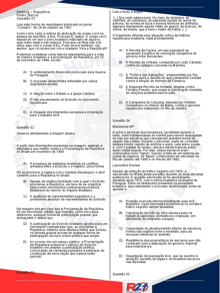 EXERCÍCIOS R21 | PDF