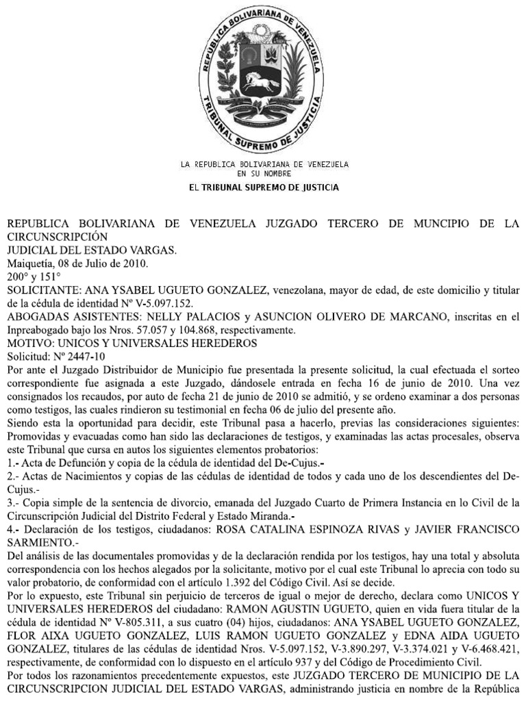 Hijos R. Ugueto | PDF