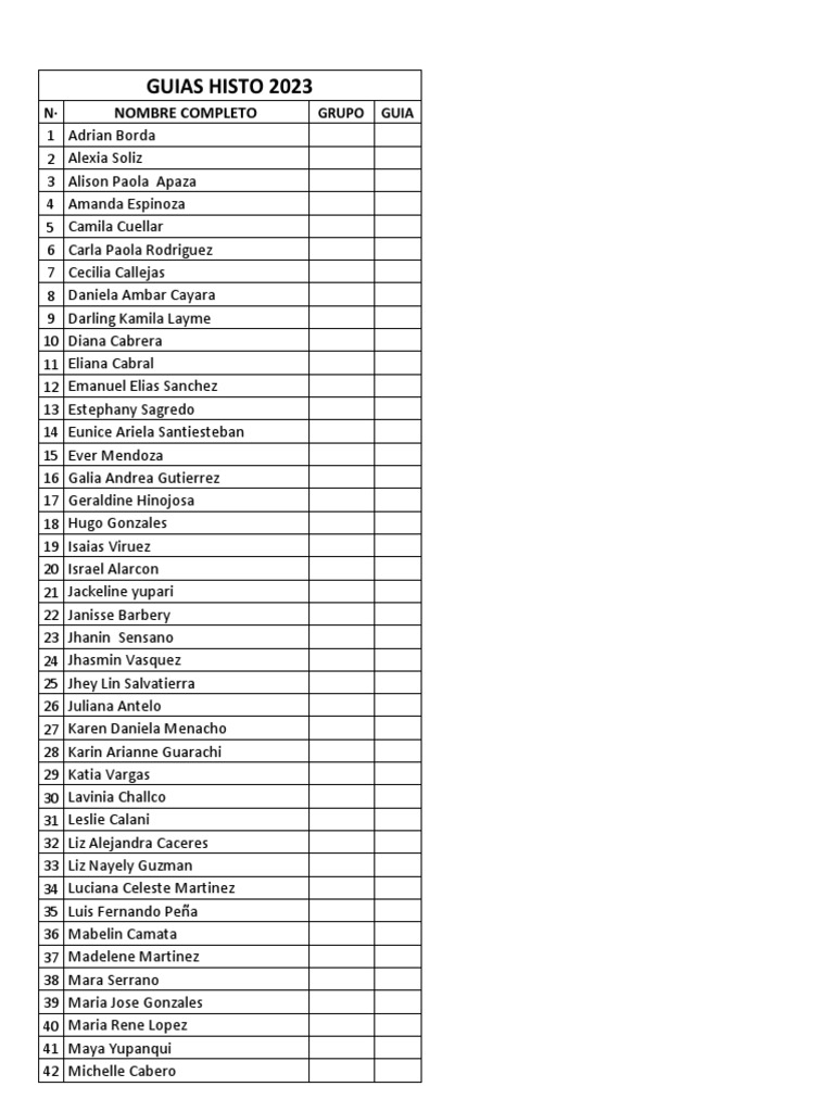Guias Histo 2023 | PDF