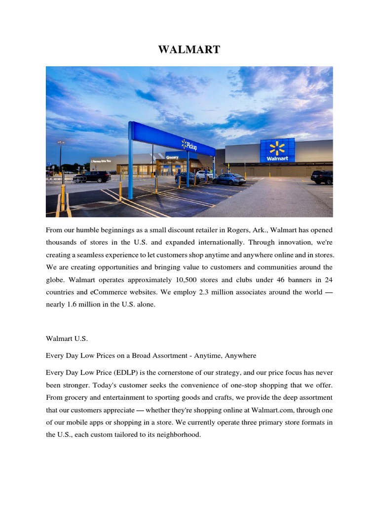 Walmart VizPick Investment Insights | PDF | Walmart | Retail