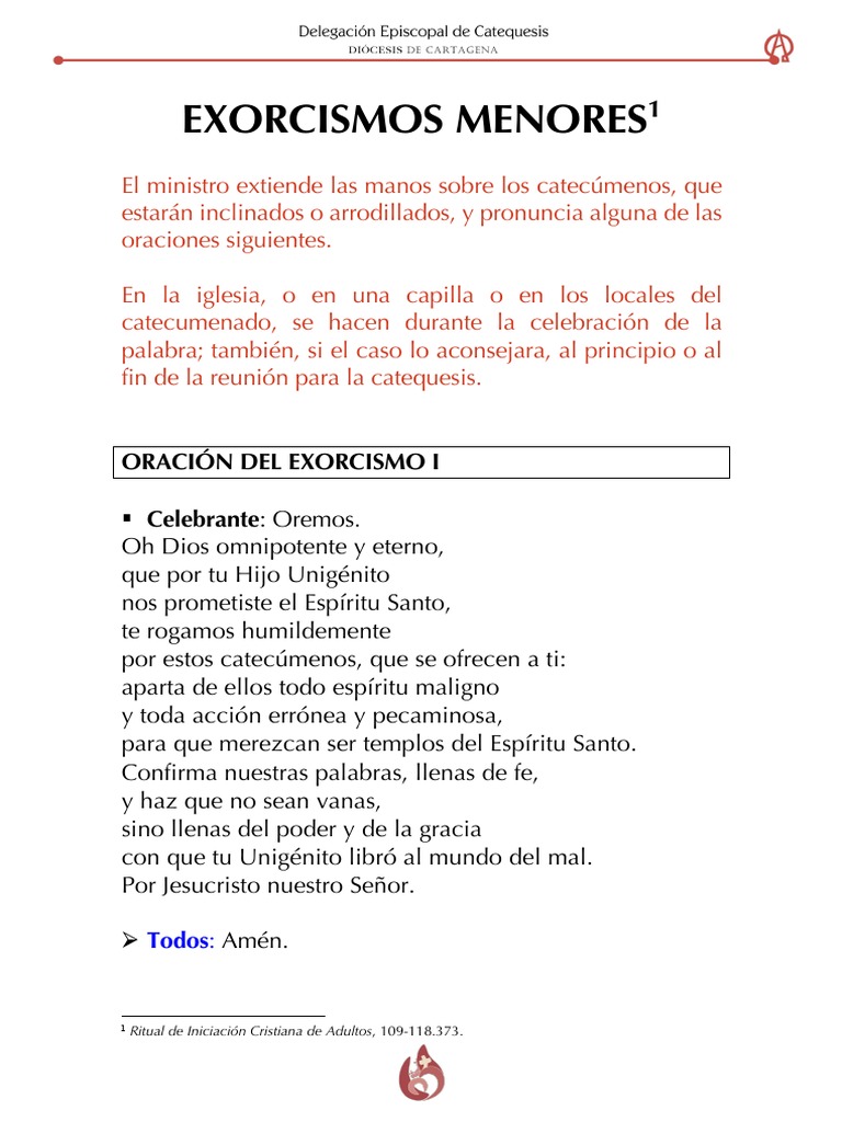 Exorcismos Menores | PDF | Oración | Jesús