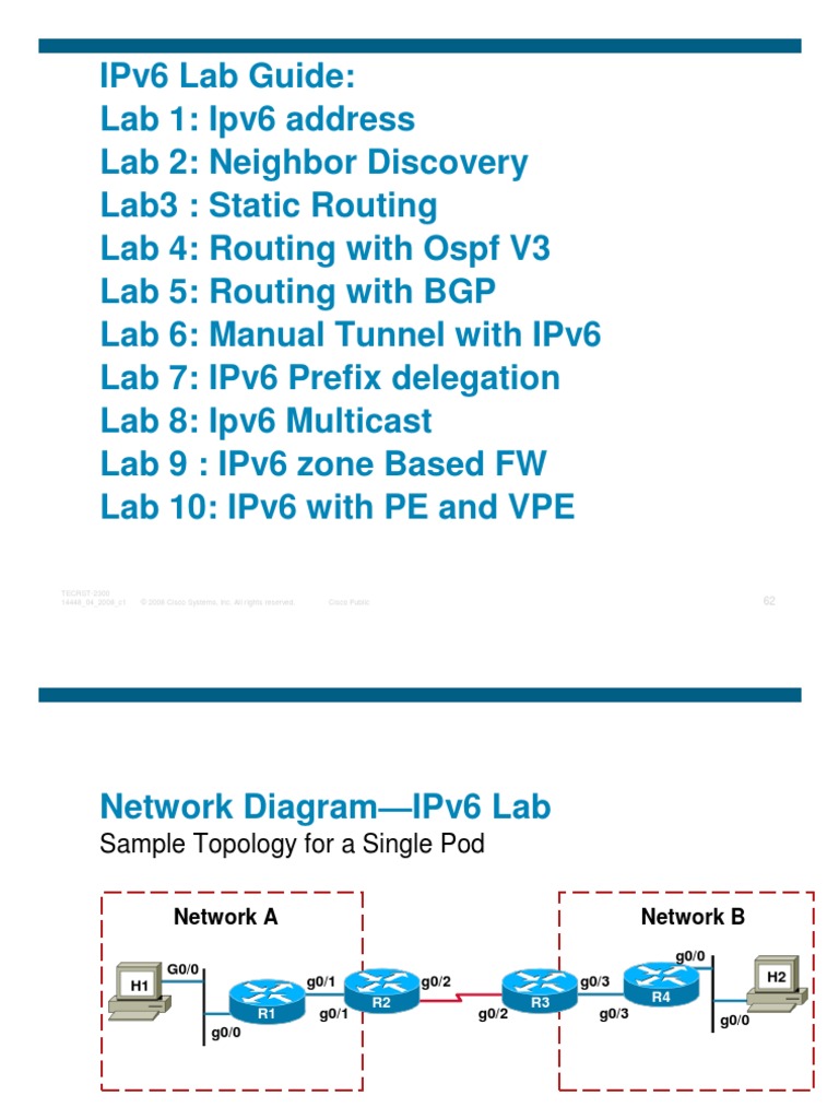 Ipv6 Lab Guide | PDF