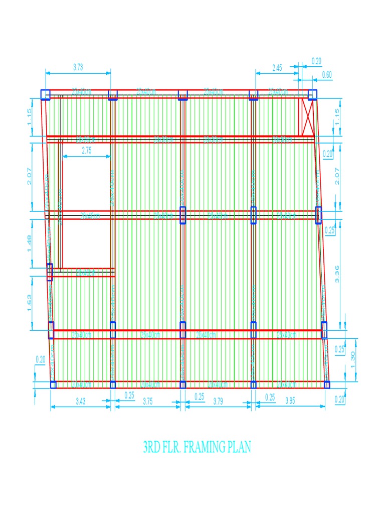 3rd Floor Steel Deck Framing Plan | PDF