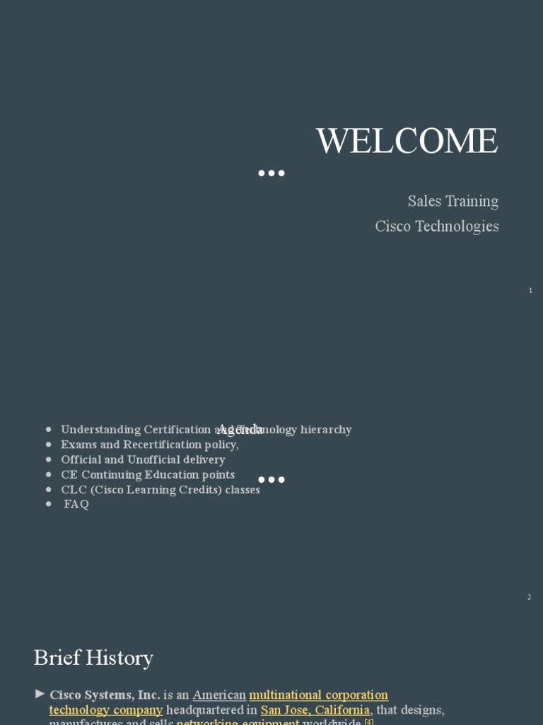 Cisco Sales Training & Certification Guide | PDF