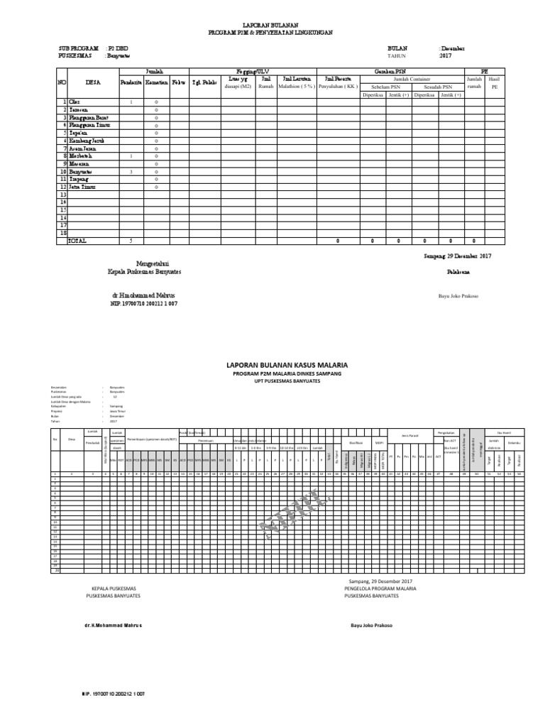 Laporan DBD 2017 | PDF