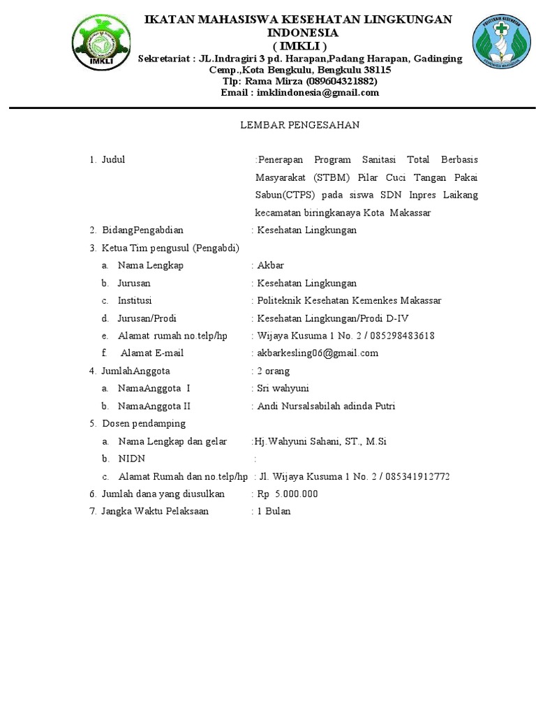 Bissmillahirrahmanirrahim Revisi Proposal Pengabmas | PDF