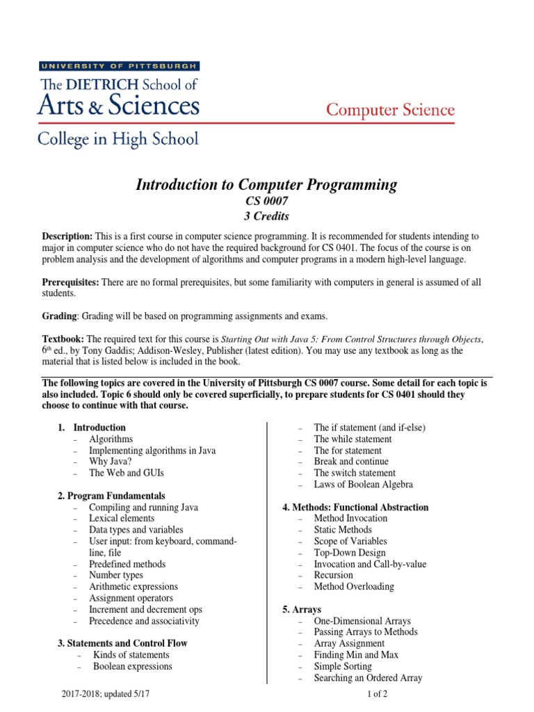Introduction To Computer Programmimg2 | PDF