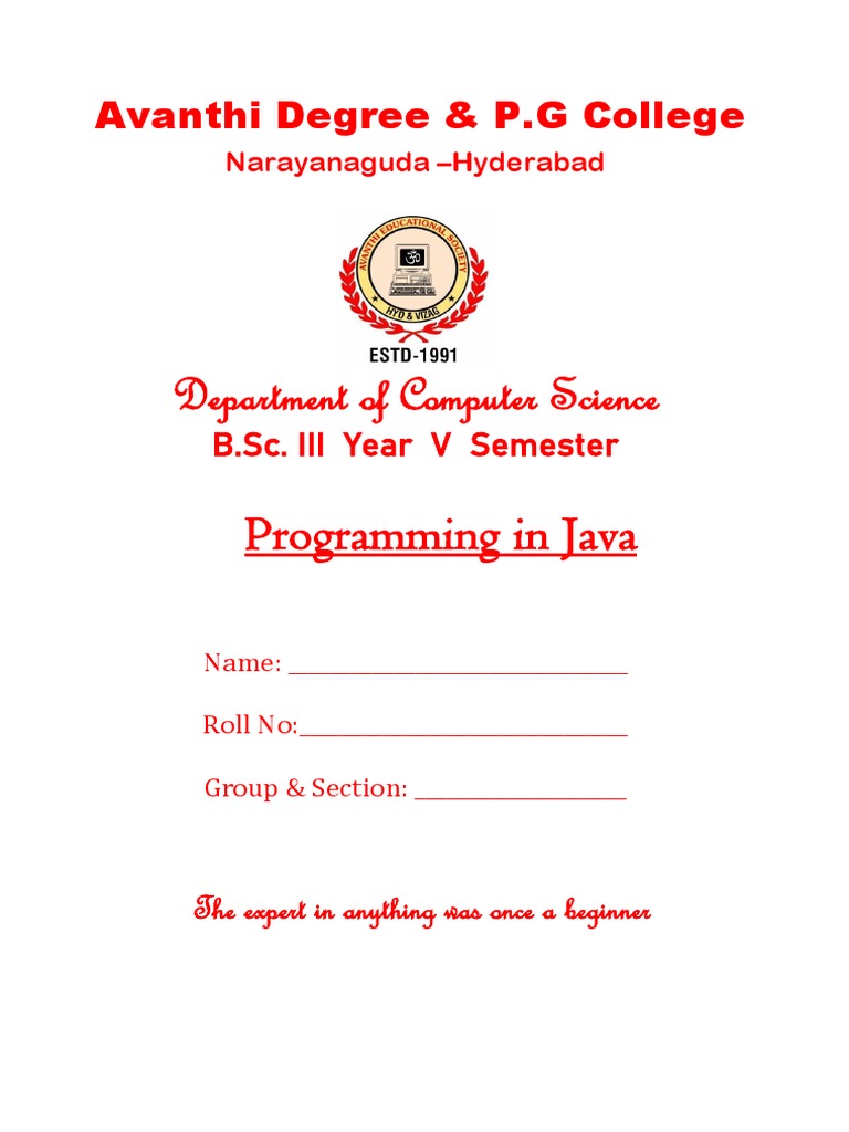 Unit-I Java Notes | PDF Unit-I Java Notes | PDF