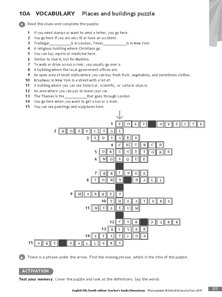 Exercise 10a Vocabulary-Basic 3 | PDF