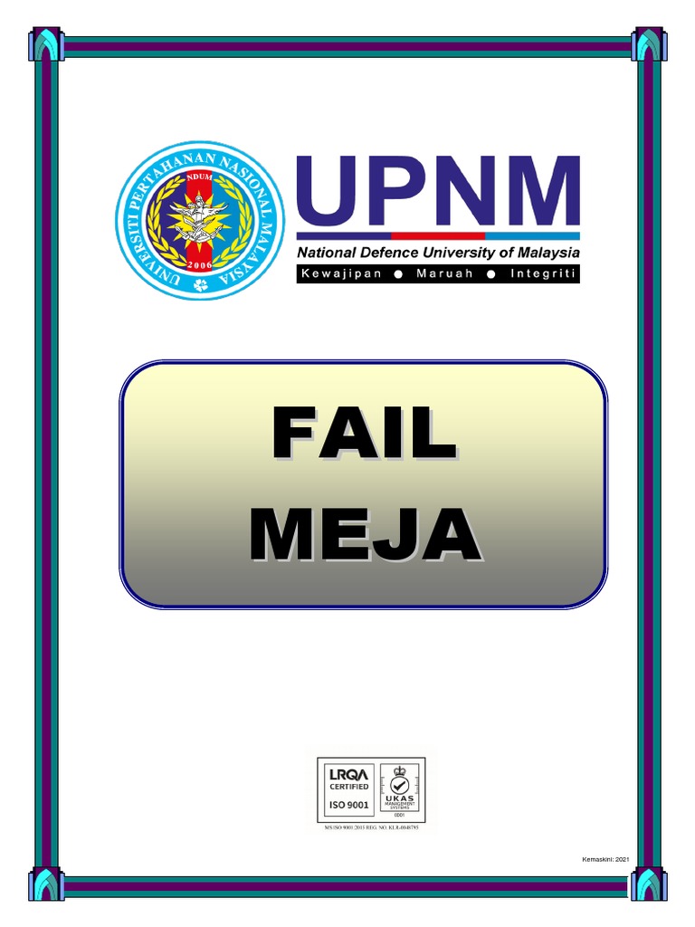 Fail Meja Versi 2022 | PDF