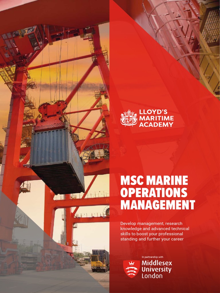 MSC in Marine Operations Management - FINAL2022 - Optimizer | PDF