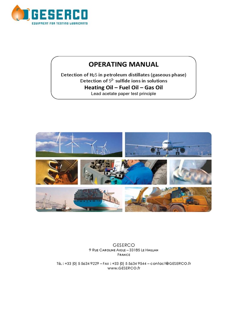 H2S Kit Manual | PDF