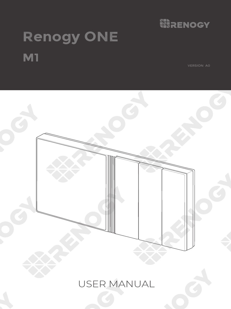 User Manual Renogy ONE M1 | PDF