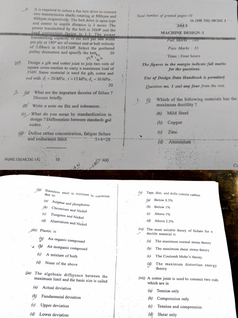 Previous Year Paper | PDF