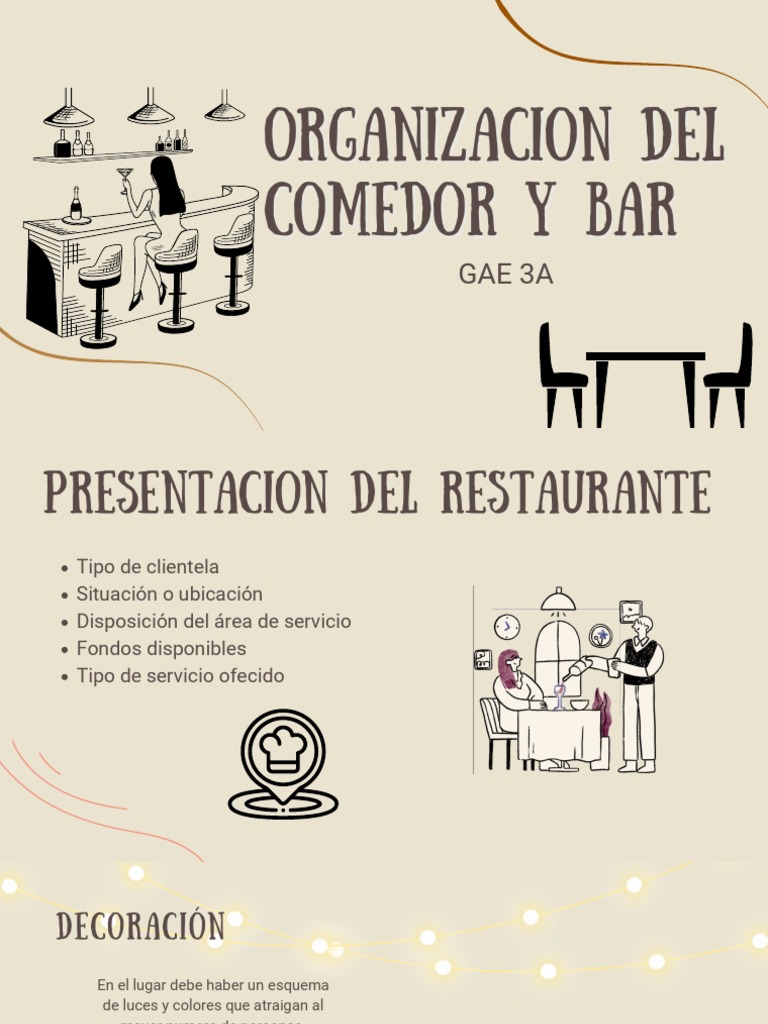 Organización Del Comedor y Bar | PDF