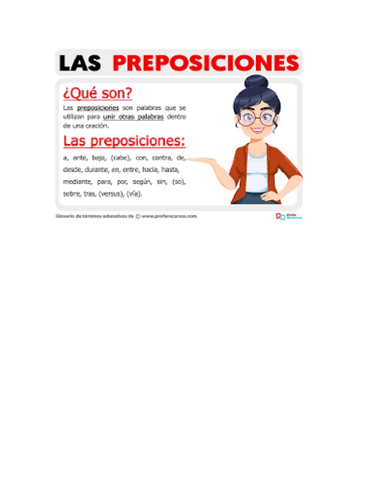 Preposiciones Explicación | PDF