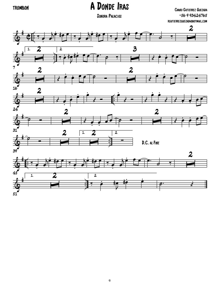 A Dond Iras - TROMBON | PDF
