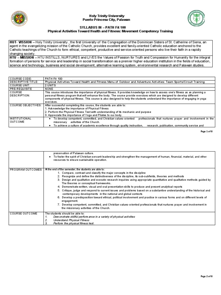 PATH Fit 100 | Download Free PDF | Learning | Critical Thinking
