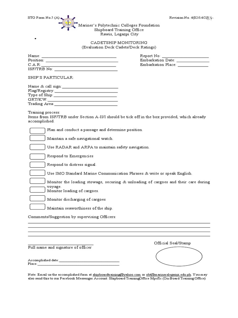 STO Form No. 5 DECK | PDF | Business