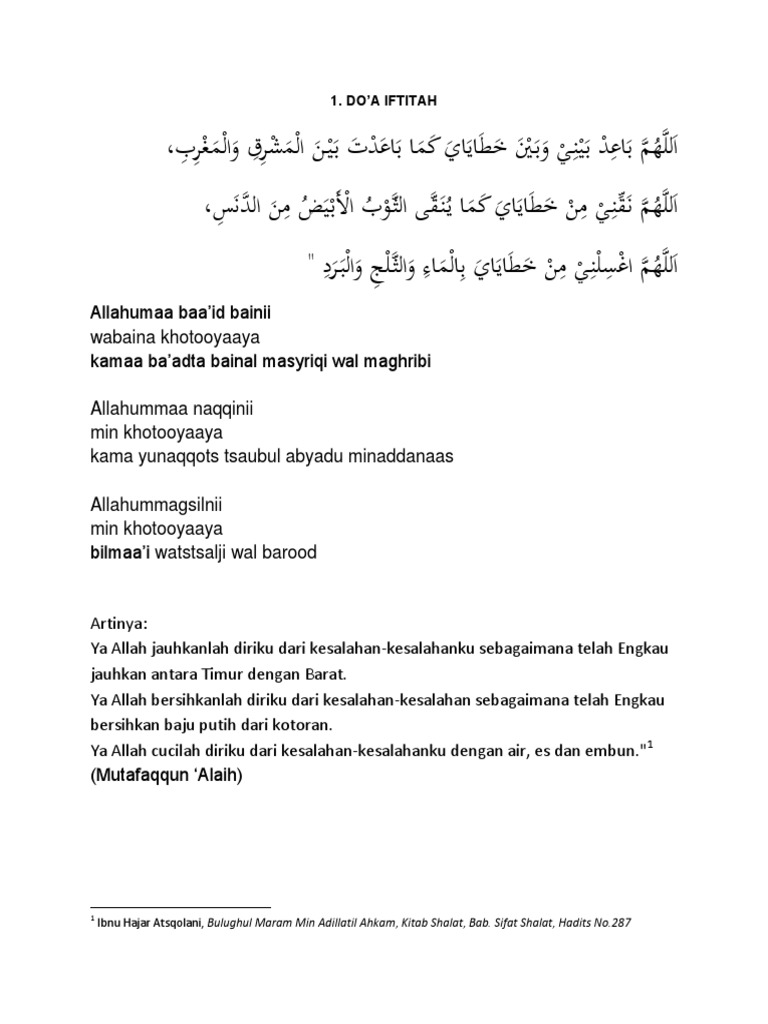 Doa Iftitah | PDF