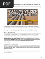 Line Pipe Dimensions, Weight and Schedule Chart (API 5L) | PDF