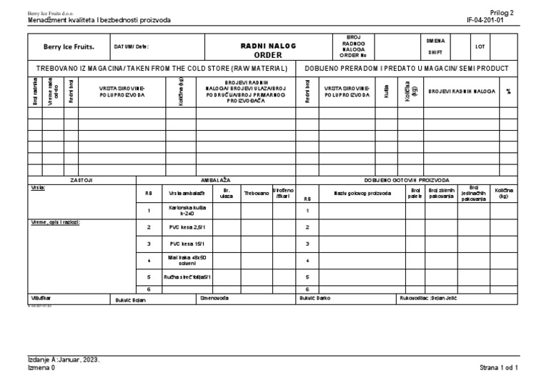 Prilog 2-Radni Nalog | PDF