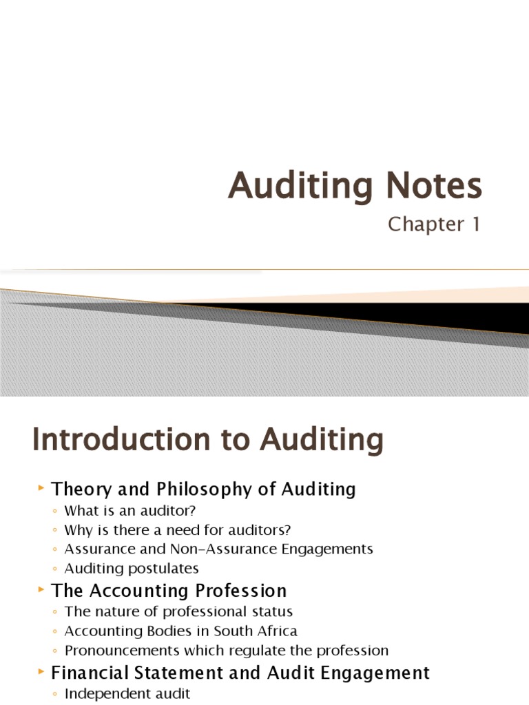 Understanding Auditing Principles and Roles | PDF | Audit | Financial Audit