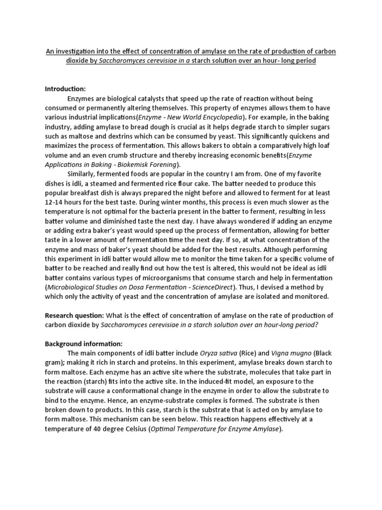Bio Ia Final | PDF | Fermentation | Enzyme