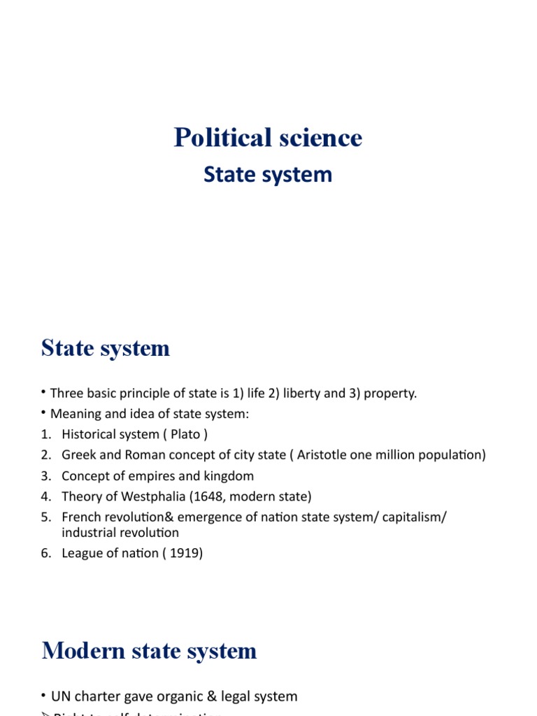 State System | PDF