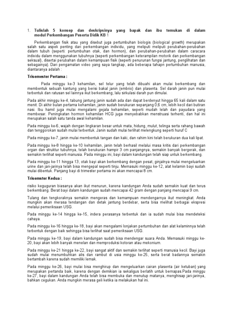ANALISA BAHAN AJAR KB 1 (Tulislah 5 Konsep Dan Deskripsinya Yang Bapak Dan Ibu Temukan Di Dalam ...