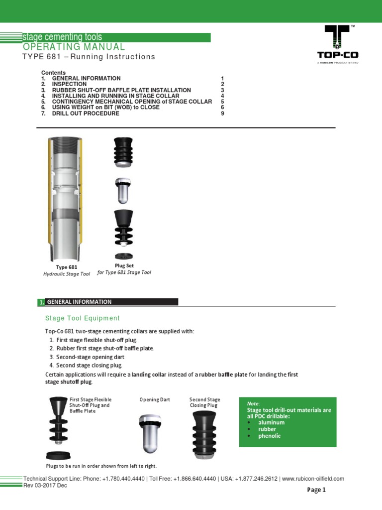 Type 681 Operating Manual Mechanical Stage Collar Plug Set 1 2017 Dec | PDF