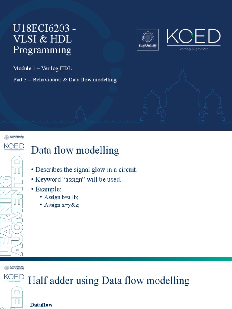 Module 1 - Part 5 - Behavioural & Dataflow | PDF | Hardware Description Language | Systems ...
