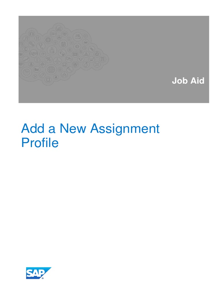 Add A New Assignment Profile Pdf 